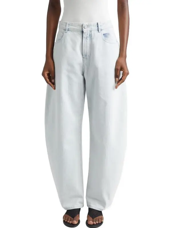 Alaïa Low Round Jeans - Bleu Givre