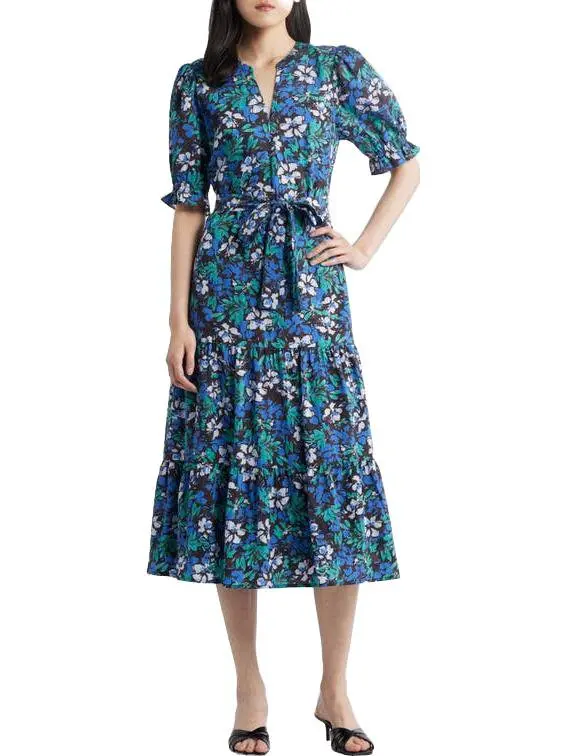 Rails Eliana Floral Tiered Midi Dress - Meadowlark
