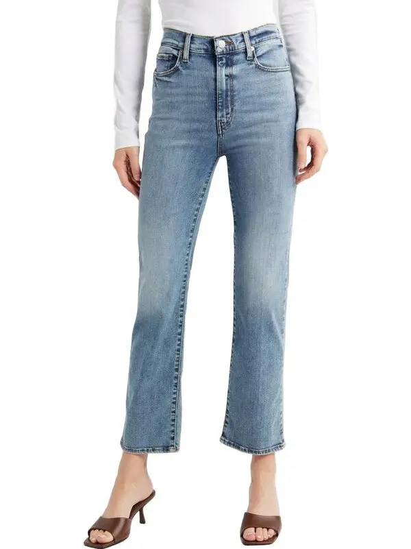 FRAME Le Sleek High-rise Straight Leg Ankle Jeans - Everywhere