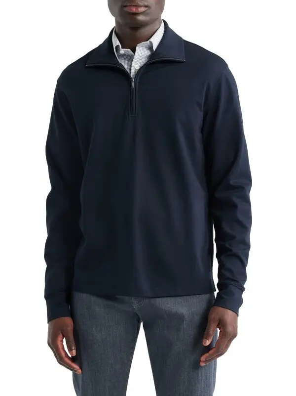 Nordstrom Quarter Zip Pullover - Black Rock