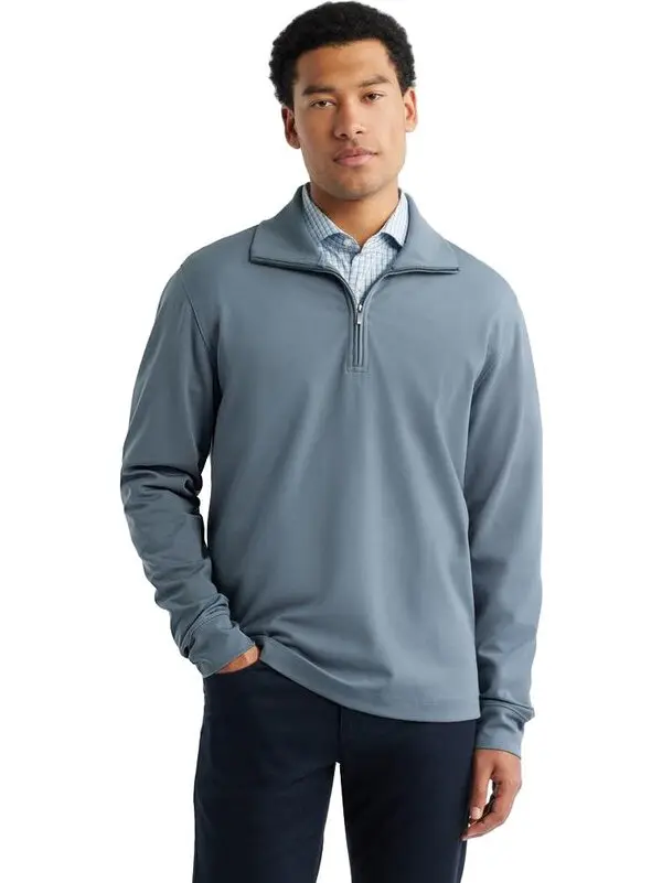 Nordstrom Quarter Zip Pullover - Blue Weather