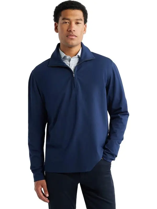 Nordstrom Quarter Zip Pullover - Navy Still