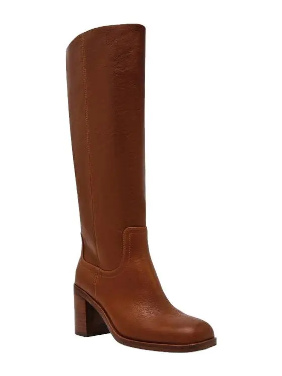 Steve Madden Woodstock Knee High Boots - Rust Leather