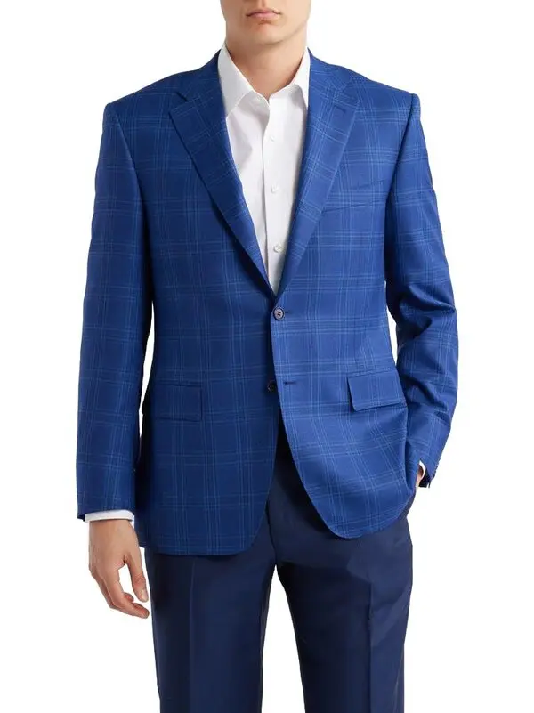 Canali Regular Fit Siena Sport Coat - Med Blue