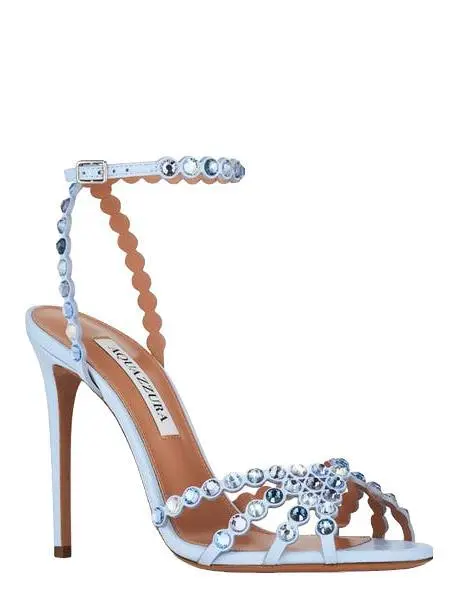 AQUAZZURA Tequila Crystal Sandal - Baby Blue