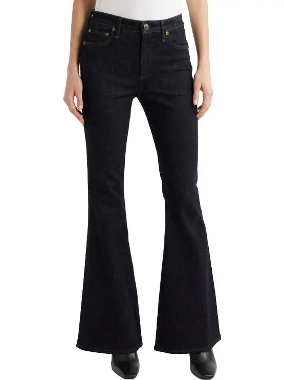 Rag & Bone Flexi Dahlia Mid-rise Flare Jeans - Rinse