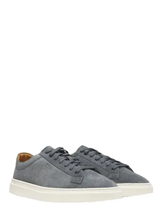 BOSS Kieran Low Top Sneaker - Dark Grey Suede