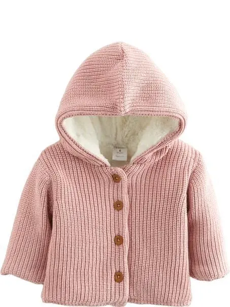 Nordstrom Fleece Lined Hooded Cardigan - Pink Zephyr