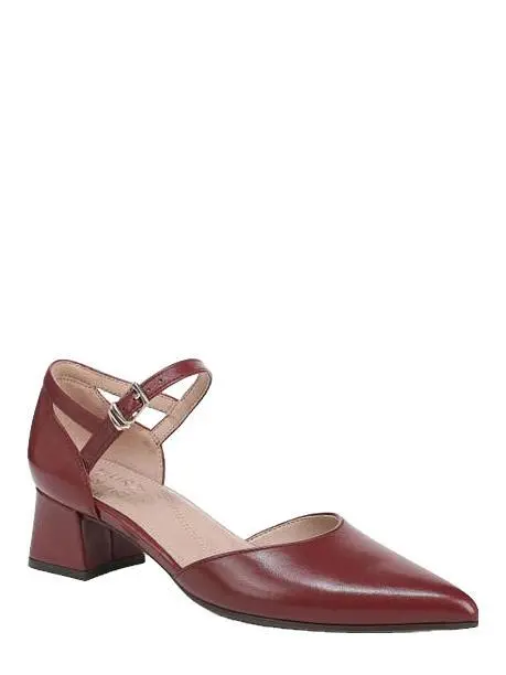 Naturalizer Maddox Pointed Toe Pumps - Cranberry Red