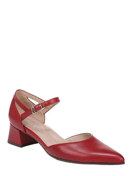 Naturalizer Maddox Pointed Toe Pumps - Hearts Flame Red