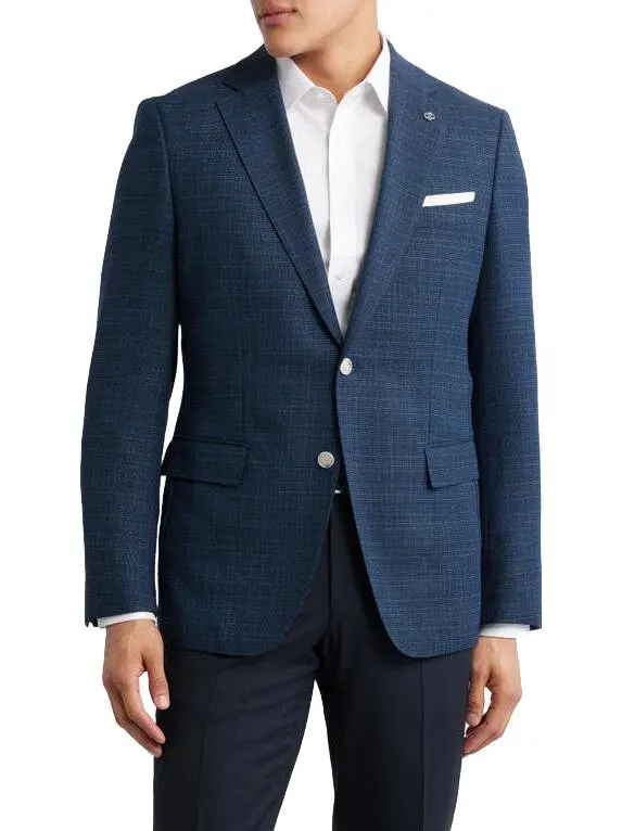 Hugo Boss Hutson Plaid Sport Coat - Dark Blue