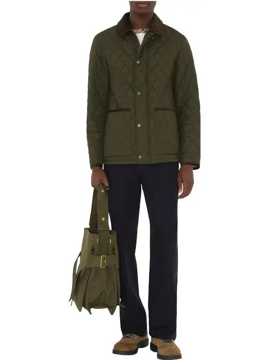 Burberry Quilted Nylon Barn Jacket - Shale Green