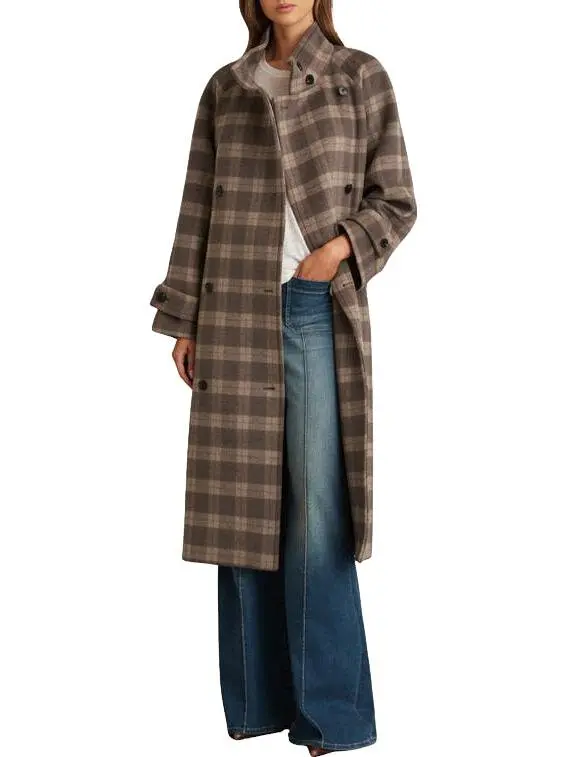 REISS Poppie Coat - Brown Check