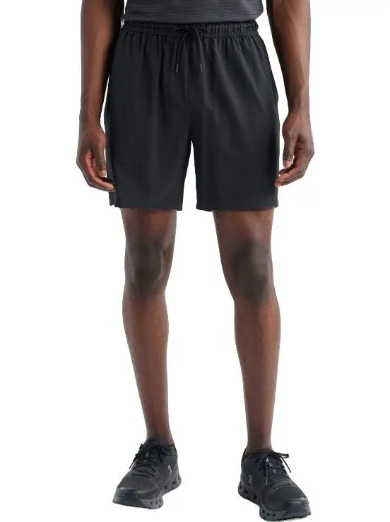 Zella 7-inch Perforated Shorts - Black Caviar