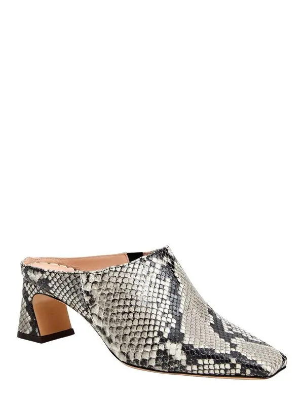 Bruno Magli Fran Mule - Black/white Snake