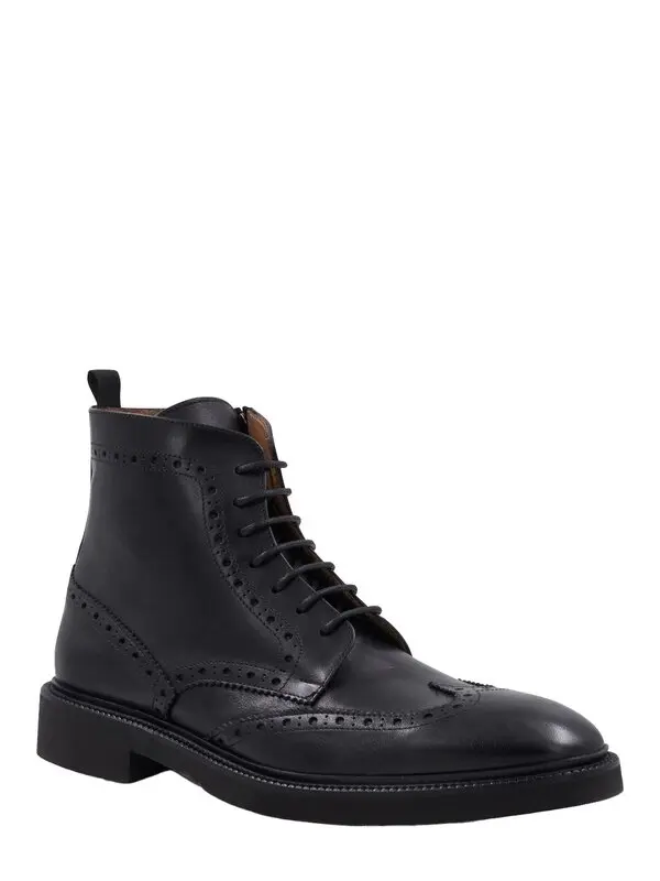 Bruno Magli Vincenzo Wingtip Boots - Black