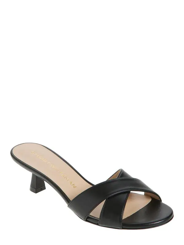STUART WEITZMAN Minimalist Slide 50 Sandal - Black