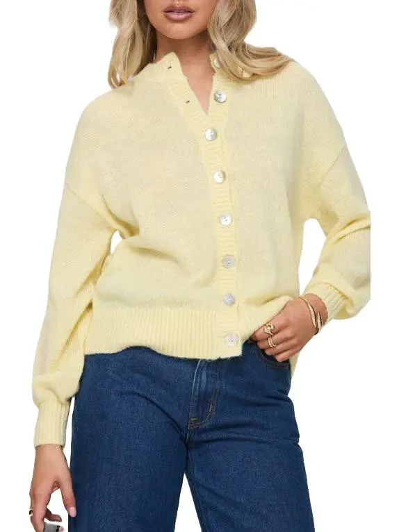 Princess Polly Sunbeam Cardigan - Yellow