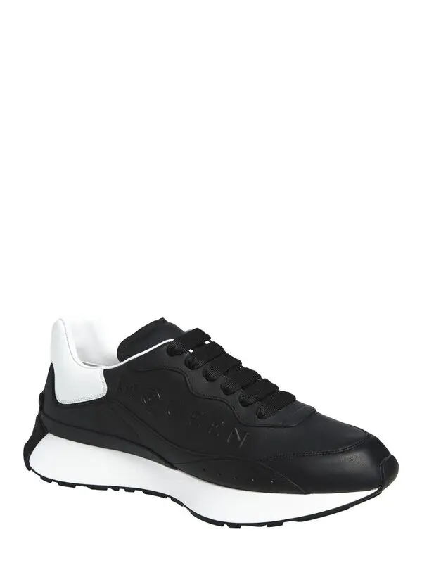 Alexander McQueen Sprint Runner Sneakers - Black/white