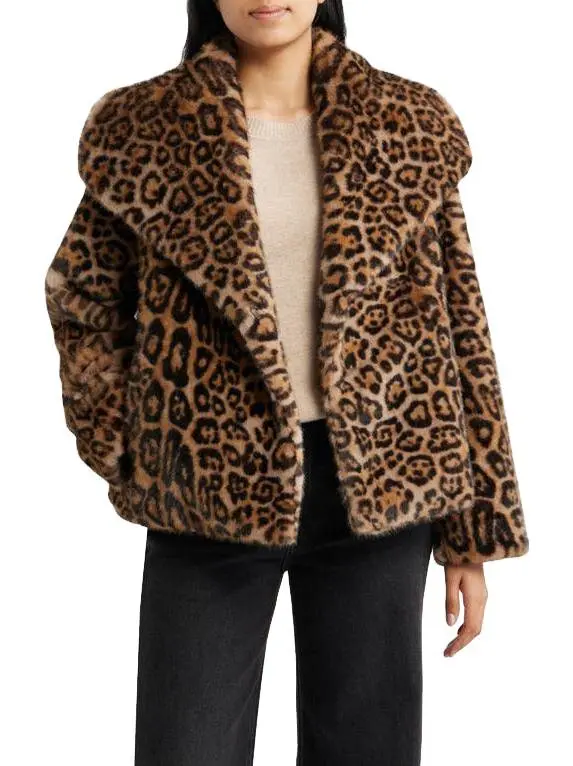 Sam Edelman Faux Fur Jacket - Leopard