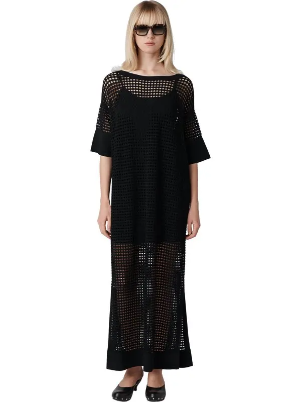 Diane Von Furstenberg Tallullah Eyelet Caftan - Black