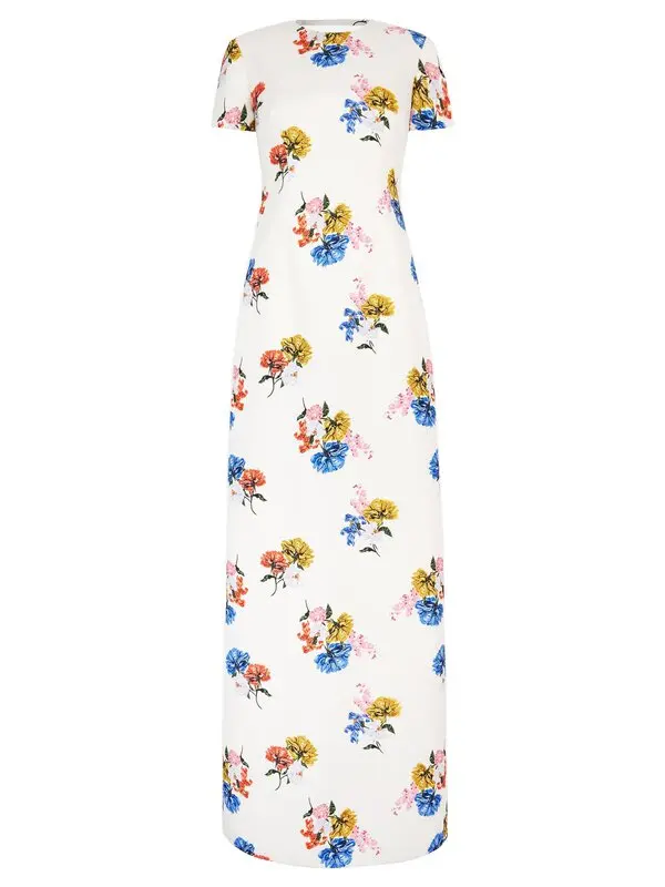 EMILIA WICKSTEAD Fosette Floral Print Gown - White