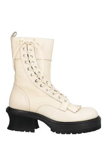 Agl Leather Ankle Boots - Beige
