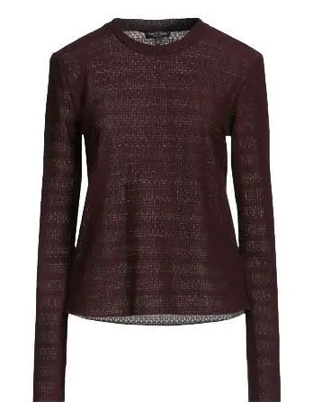Rag & Bone Knitted Crewneck Long Sleeve Sweater - Red