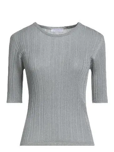 Majestic Filatures Metallic Ribbed-knit Top - Grey
