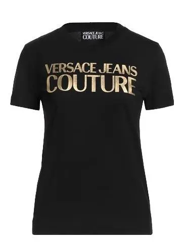 Versace Logo-print Cotton T-shirt - Black