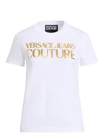 Versace Logo-print Cotton T-shirt - White