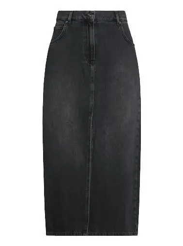 OTTOD'AME Denim Pencil Skirt - Grey