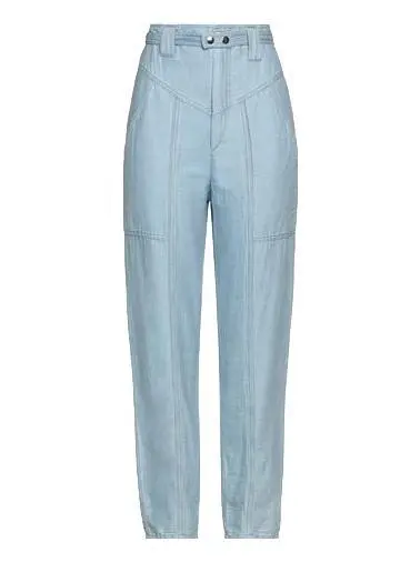 Isabel Marant Tapered Cotton-linen Jeans - Blue