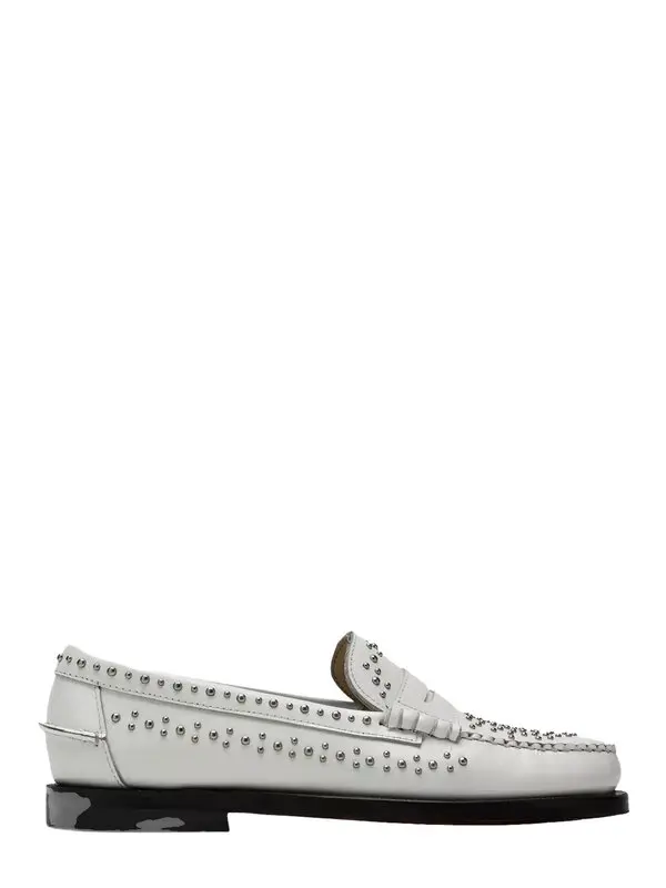 SEBAGO Dan Stud-embellished Loafers - White