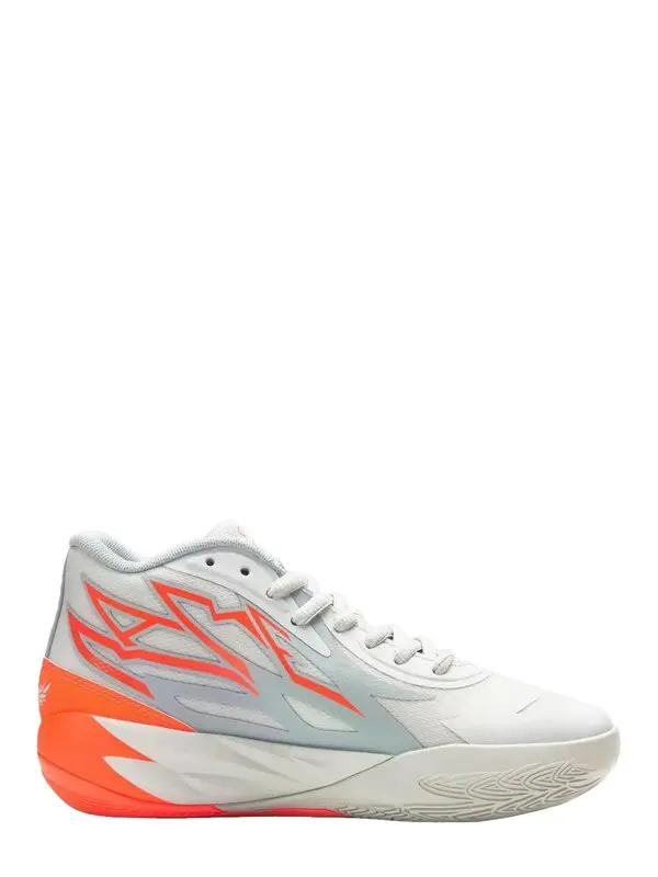 PUMA Mb.02 Platinum/ultra Orange Sneakers - Grey