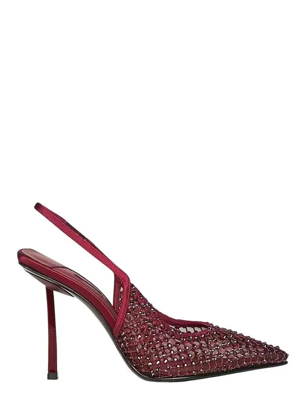 LE SILLA 100mm Gilda Crystal-embellished Slingback Pumps - Red