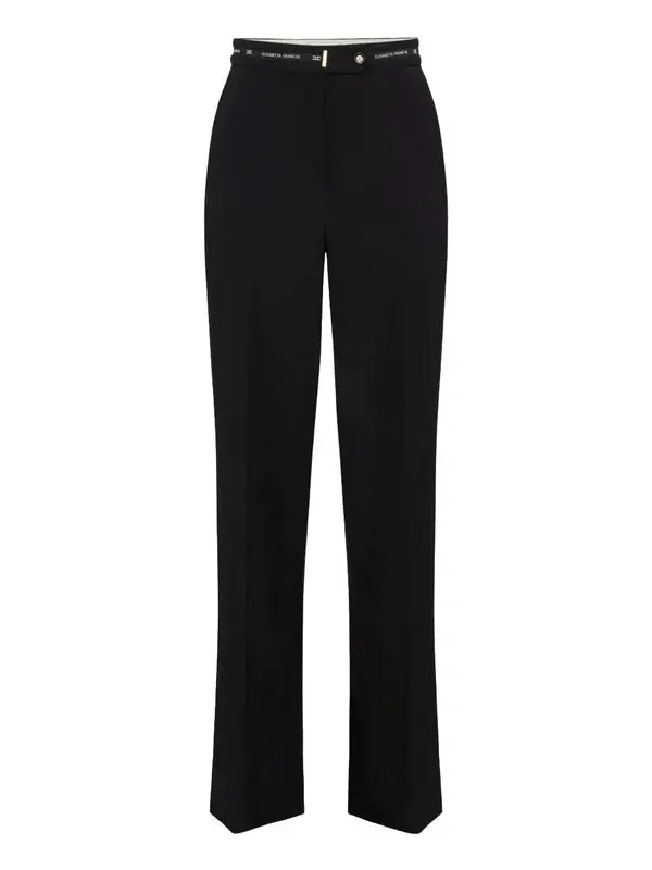 Elisabetta Franchi Straight-leg Trousers - Black