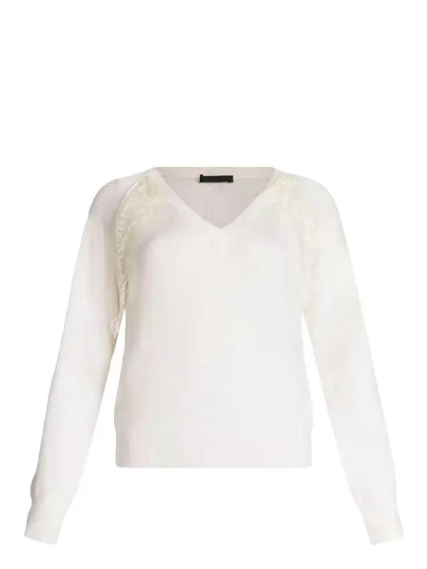 Liu Jo Raglan-sleeve Sweater - White