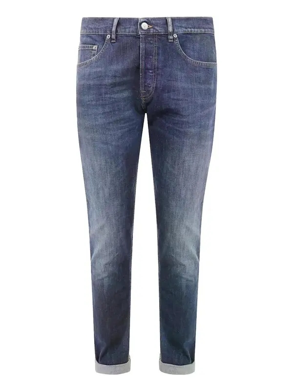 DONDUP Cuffed Denim Jeans - Blue
