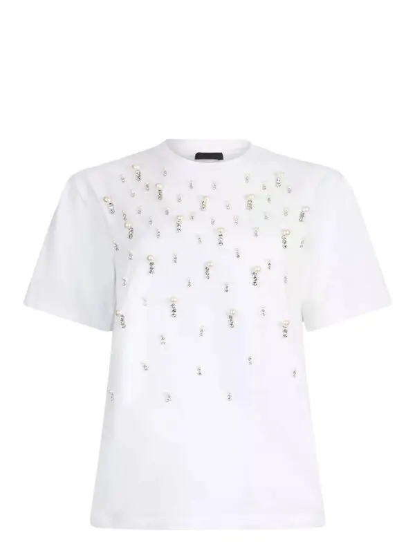 Liu Jo Stud-embellished T-shirt - White