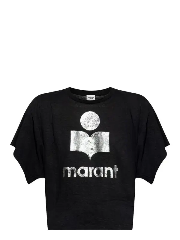 MARANT ETOILE Logo-print T-shirt - Black