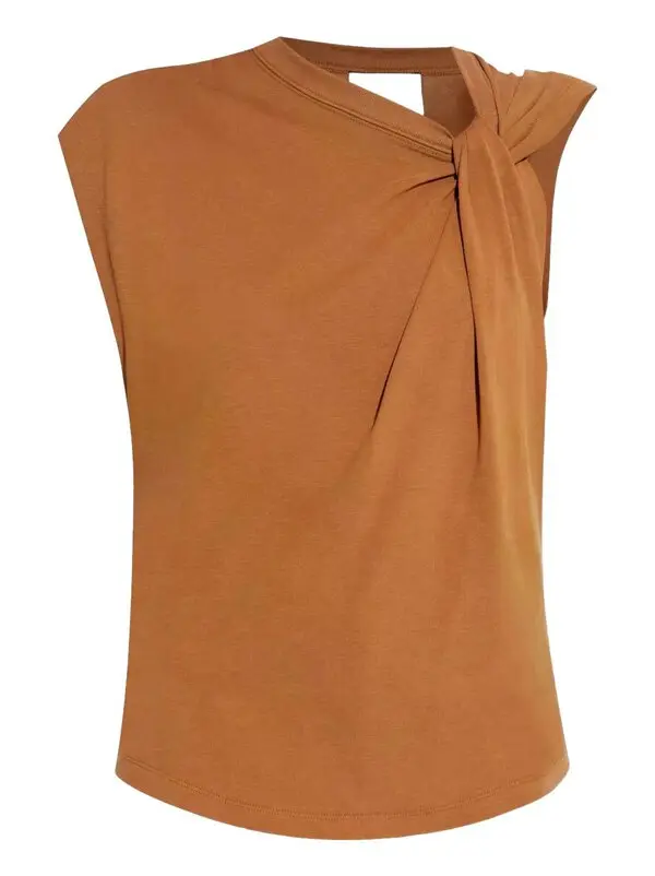 Isabel Marant Nayda Twisted Top - Brown