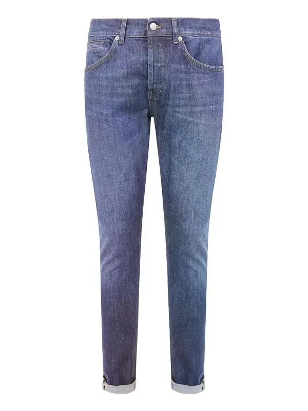 DONDUP Cuffed Denim Jeans - Blue