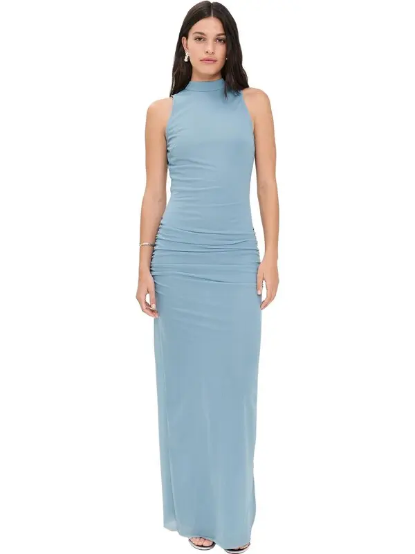 Sir The Label Open Back Maxi Gown - Aqua