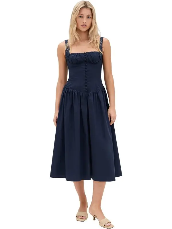 Cult Gaia Emmett Midi Dress - Deep Lake