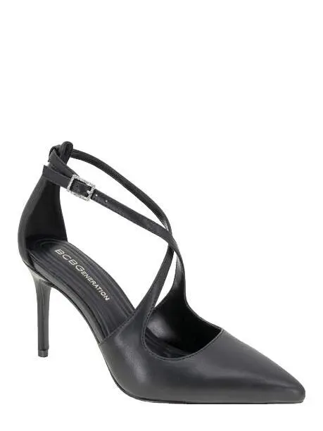 Bcbgmaxazria Ankle Strap D'orsay Pumps - Black