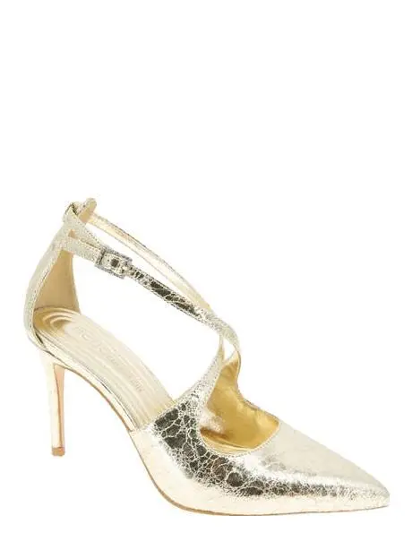 Bcbgmaxazria Ankle Strap D'orsay Pumps - Platino