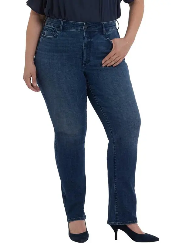 NYDJ Marilyn High Waist Straight Leg Jeans - Moonlight