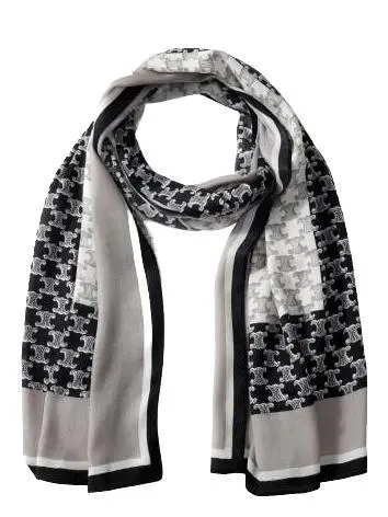 YOUZEY Lightweight Imitation Cashmere Scarf - Monochrome