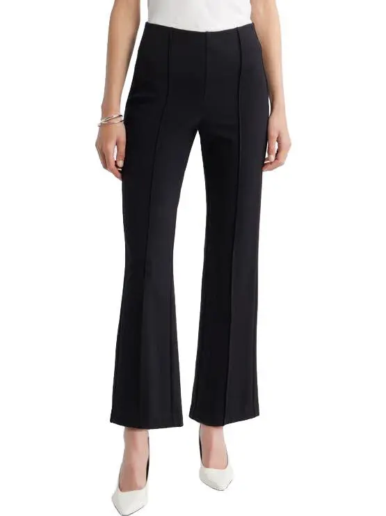 Nordstrom Ponte Knit Trousers - Black